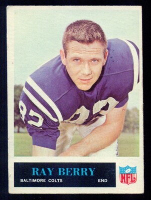 1965 PHILADELPHIA NFL FOOTBALL #2 RAY BERRY EX-NM BALTIMORE COLTS Card ...
