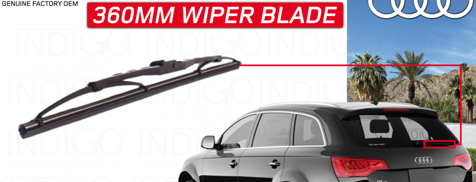 Genuine Audi Q7 07-15 Rear Windshield 360MM Wiper Blade 4L0955425 | eBay