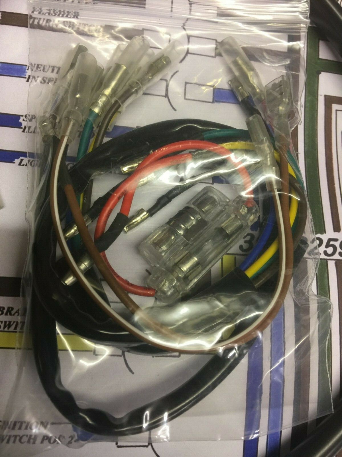 Yamaha fs1e 1972 - 1975 - 394 Side ignition wiring loom kit - new | eBay