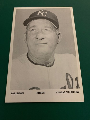 1970 Kansas City Royals Team Issue (3-1/4" x 5") -BOB LEMON (Coach ...