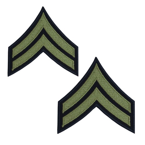Corporal Stripes Badge Olive - WW2 Repro American Rank Patch badge Army ...