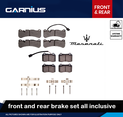 NEW Premium Front Rear brake pads Maserati Ghibli Quattroporte 2014 ...