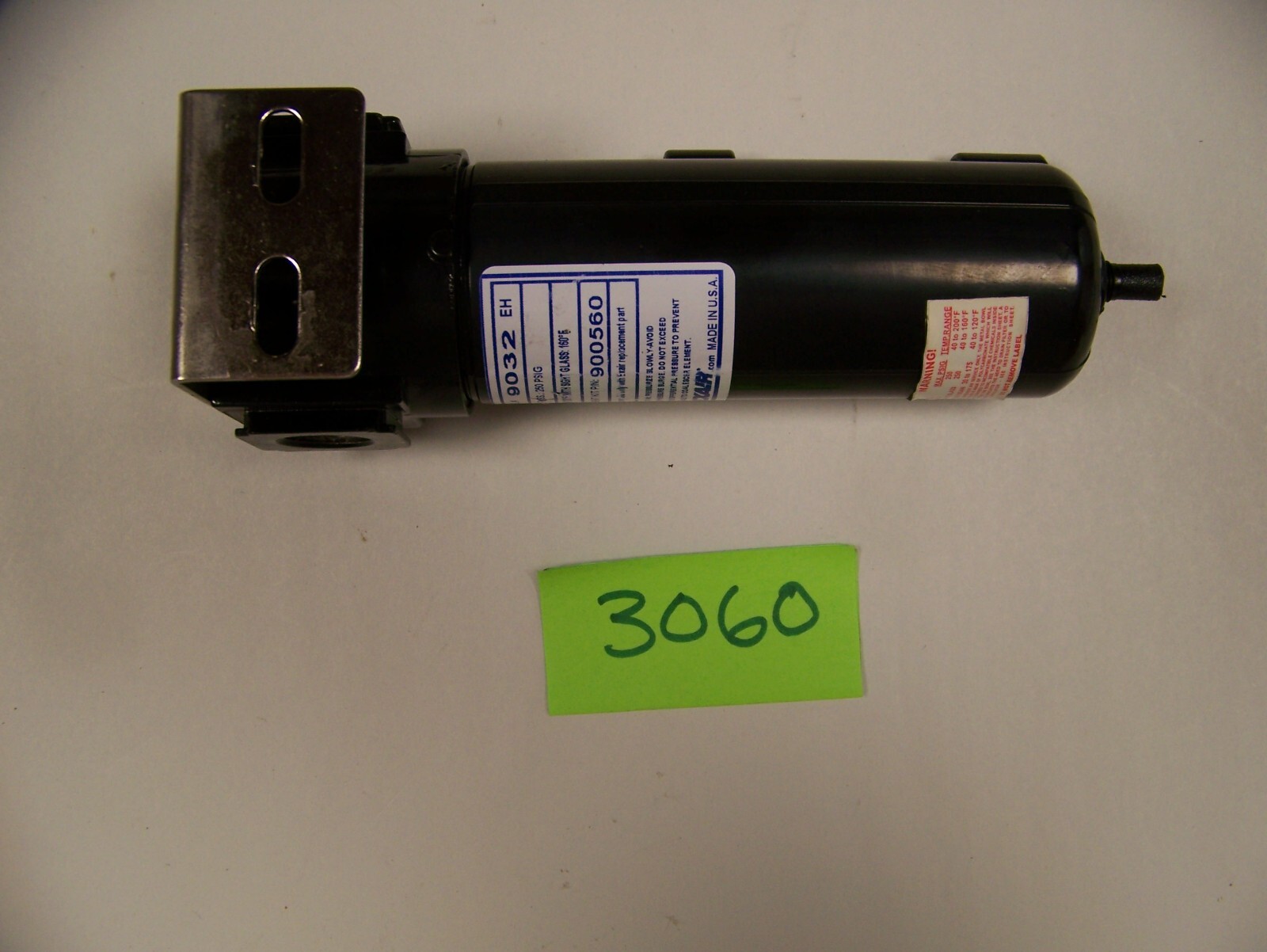 EXAIR MODEL 9032 1/2 NPT AUTOMATIC DRAIN FILTER SEPARATOR (ITEM #3060 ...