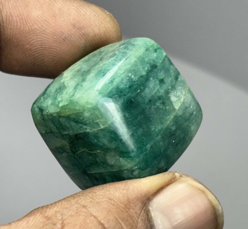 Natural 168.50 Ct Emerald Cube Polished Colombia Rough Loose Gemstone O ...