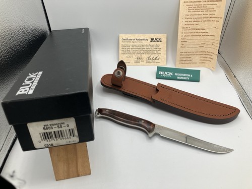 Buck 805 Custom signature 310 Of 1000 Chuck Buck & CJ Buck COA And Box ...