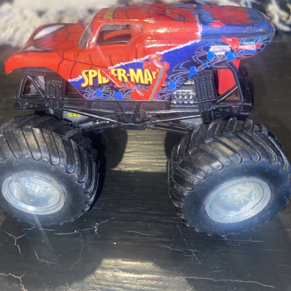 Hot Wheels Monster Jam Truck Marvel Spider-Man Die Cast Vehicles 1:64 ...