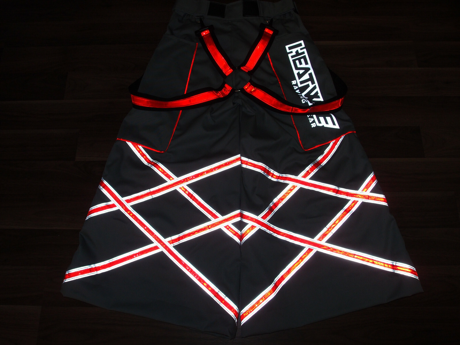 Heatwave phat pants rave gear reflective dance wear hardstyle reflector ...