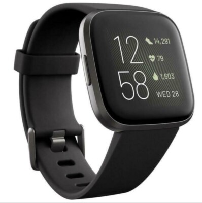 Fitbit Versa 2 Wristband Activity Tracker - Black (FB507BKBK) | eBay
