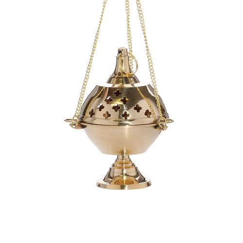 Avalle swinging charcoal resin burner handmade incense thurible with ...