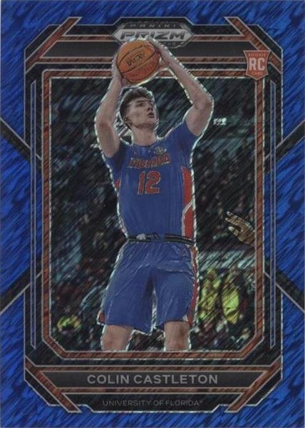 2023-24 Panini Prizm Draft Picks - Blue Shimmer Prizm #45 Colin ...