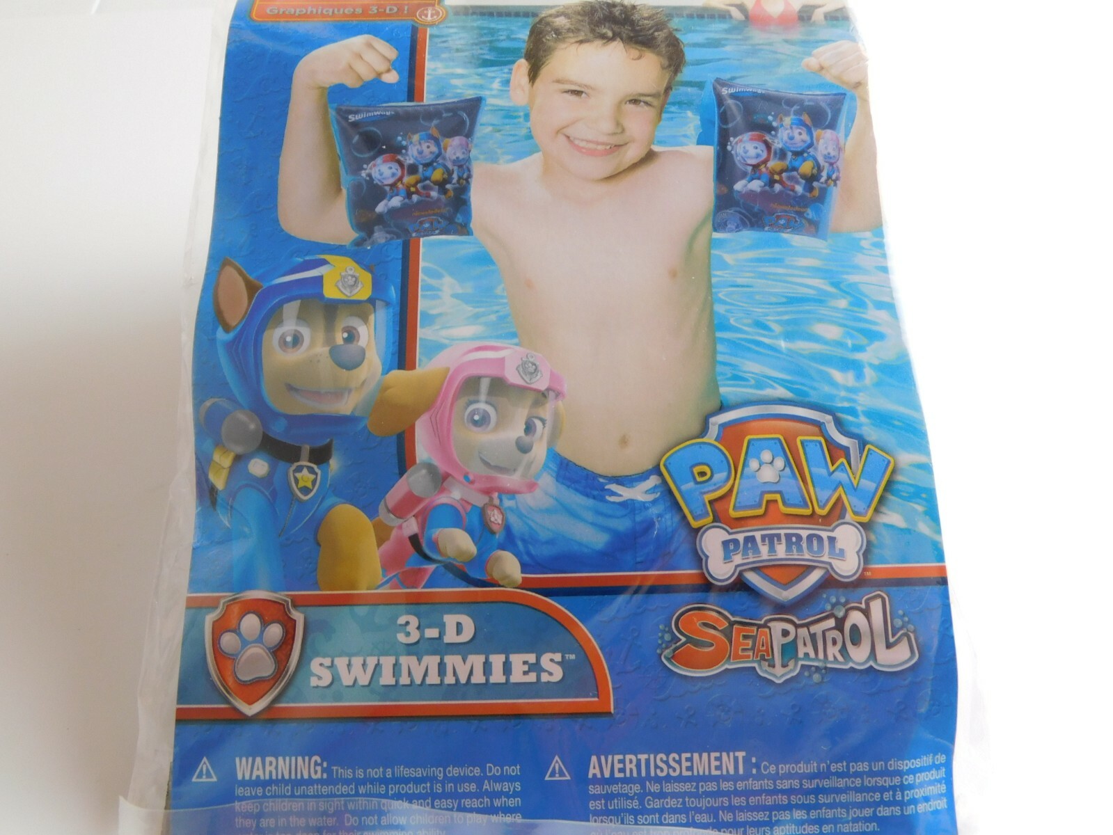 Nickelodeon Paw Patrol Sea 3-D Arm Swimmies Inflatable Water Wings ...