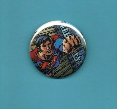 Superman DC Comics Pin Back 2" Comic Button #38 | eBay