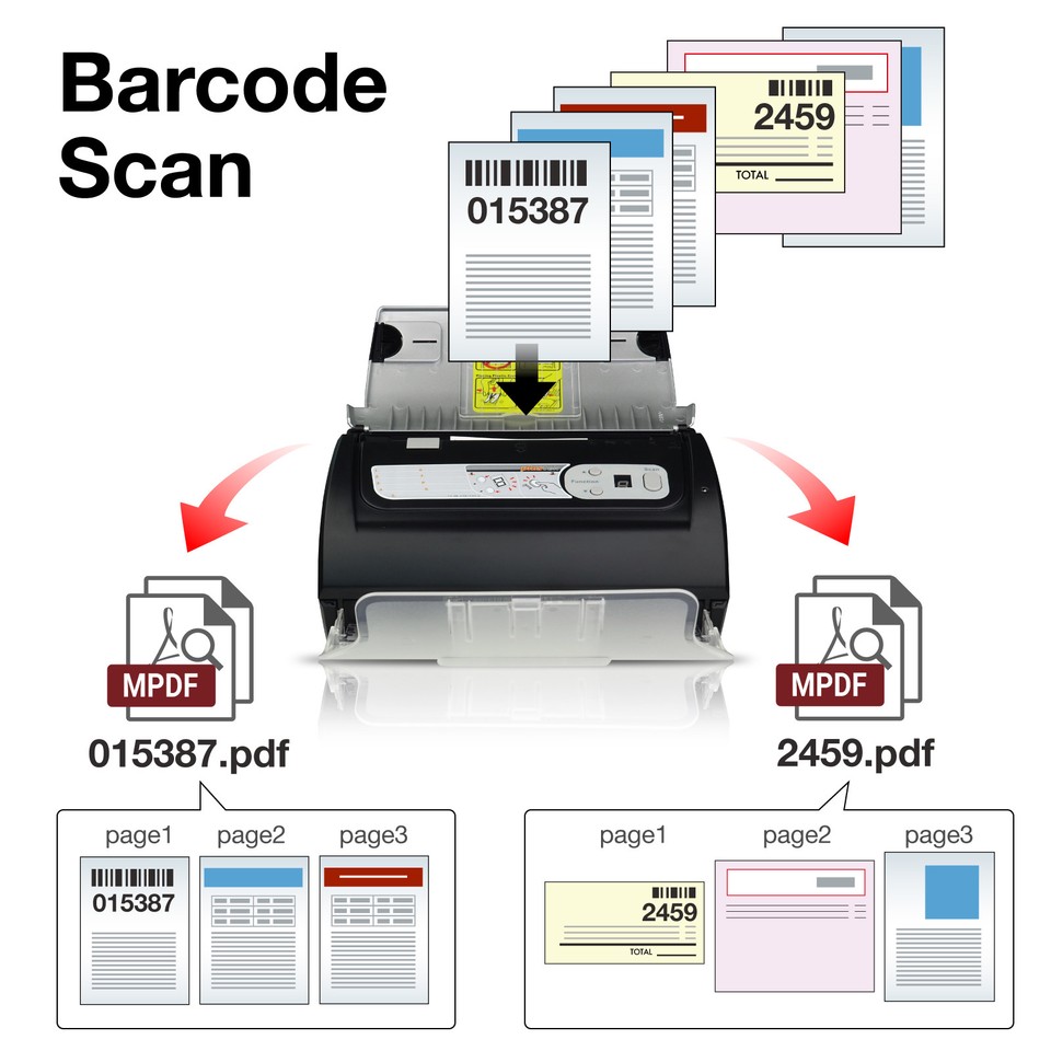 Plustek PS186 highspeed Document Scanner , Duplex, Color OCR function ...