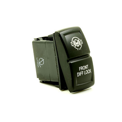 Lumision LED Rocker Switch 4x4 OFF-road laser etched - Front Diff. Lock ...