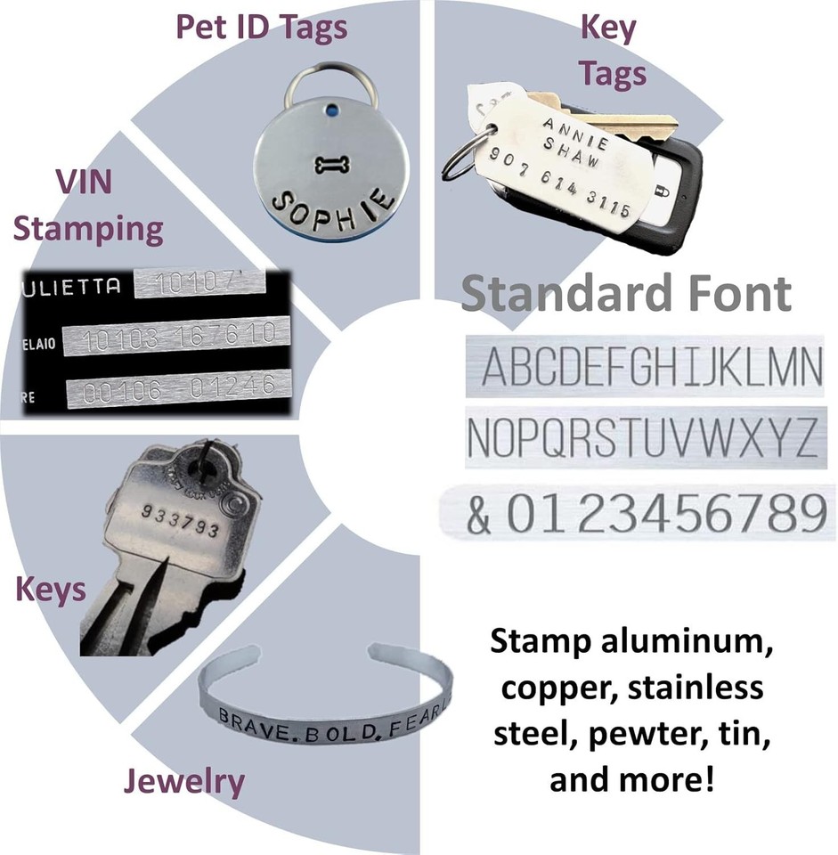 Metal Stamps for Jewelry Stamping Kit Metal Stamping Kit VIN Number ...