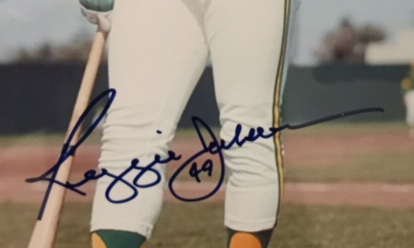 $$SALE$$ HofF REGGIE JACKSON OAKLAND A'S Personally Signed 8x10 COLOR ...