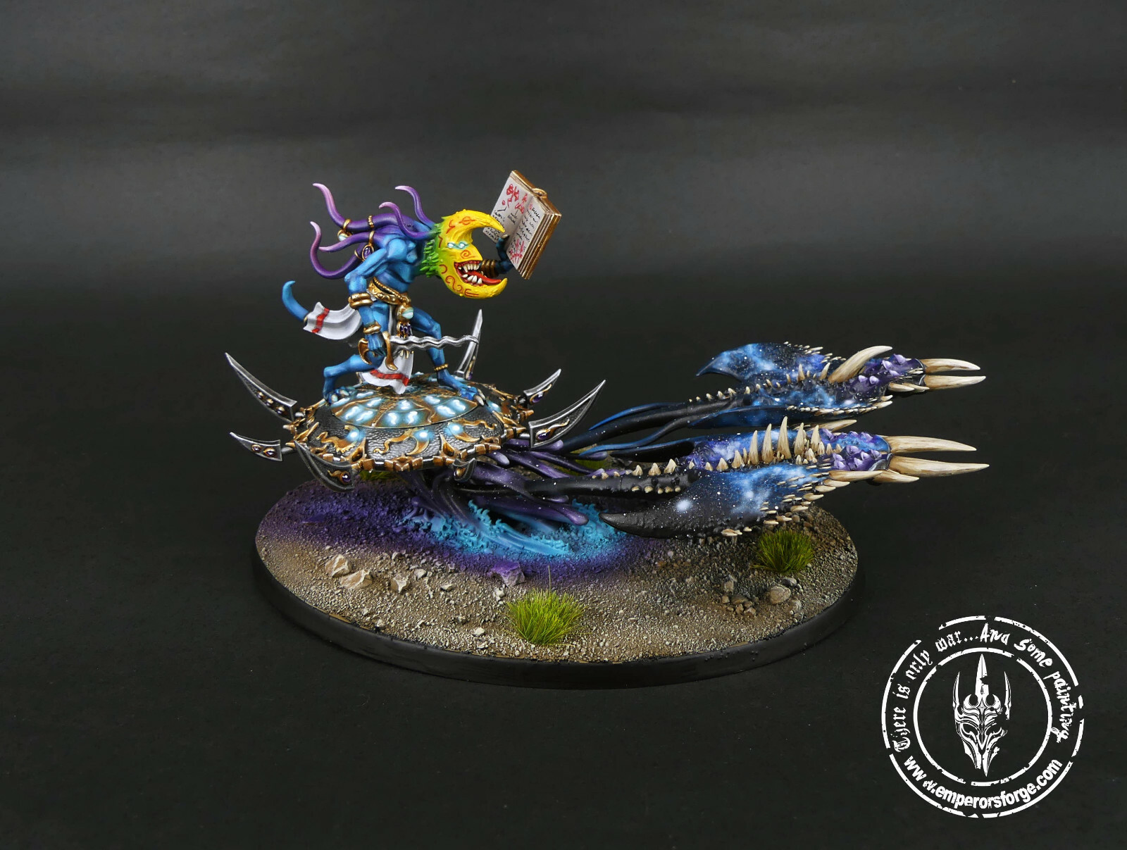 Herald of Tzeentch on Burning Chariot Painted COMMISSION chaos daemons warhammer | eBay