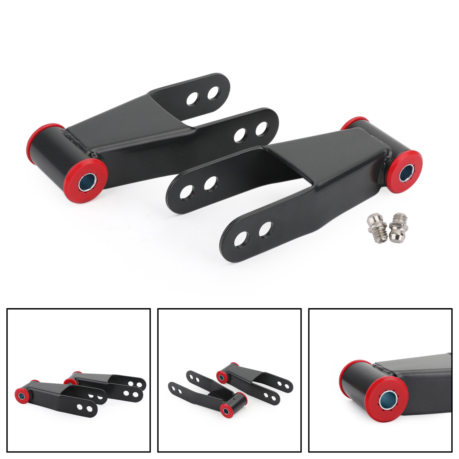 1"-2" Drop Lowering Shackles Adjustable Leveling Kit For 2015-2021 Ford ...