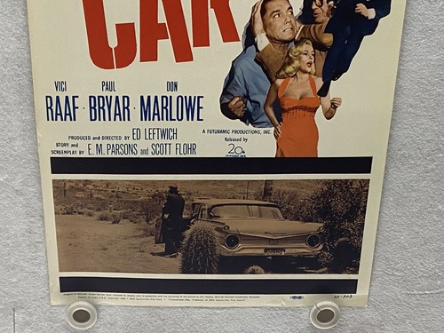 1960 Squad Car Insert Movie Poster 14 x 36 Vici Raaf, Paul Bryar, Don ...