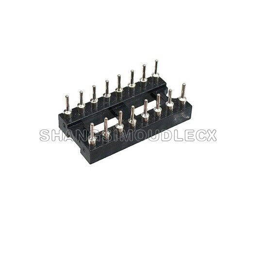 5PCS 16Pin DIP SIP Round IC Sockets Adaptor Solder Type Gold Plated ...
