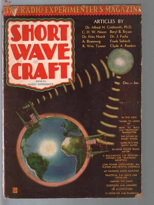 PULP: Short Wave Craft #4 12/1930-Hugo Gernsback-early radio info-FR | eBay