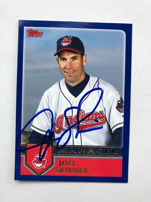 2003 Topps Cleveland Indians Joel Skinner Autographed Baseball Card ...