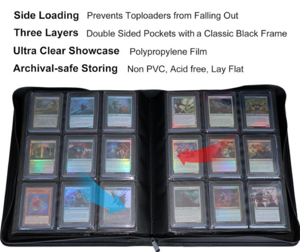 Team Rocket Toploader Binder • 9 Pocket CCG Card Binder • Holds 504 ...