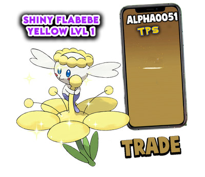 Pokemon Shiny Flabebe Flabébé Yellow L1 Registered Trade or ...