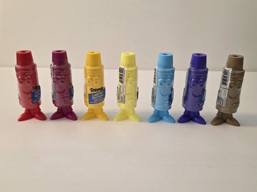Lot Of 7 Crayola Limited Edition Colors Retired Crayons Sharpeners 2025 ...