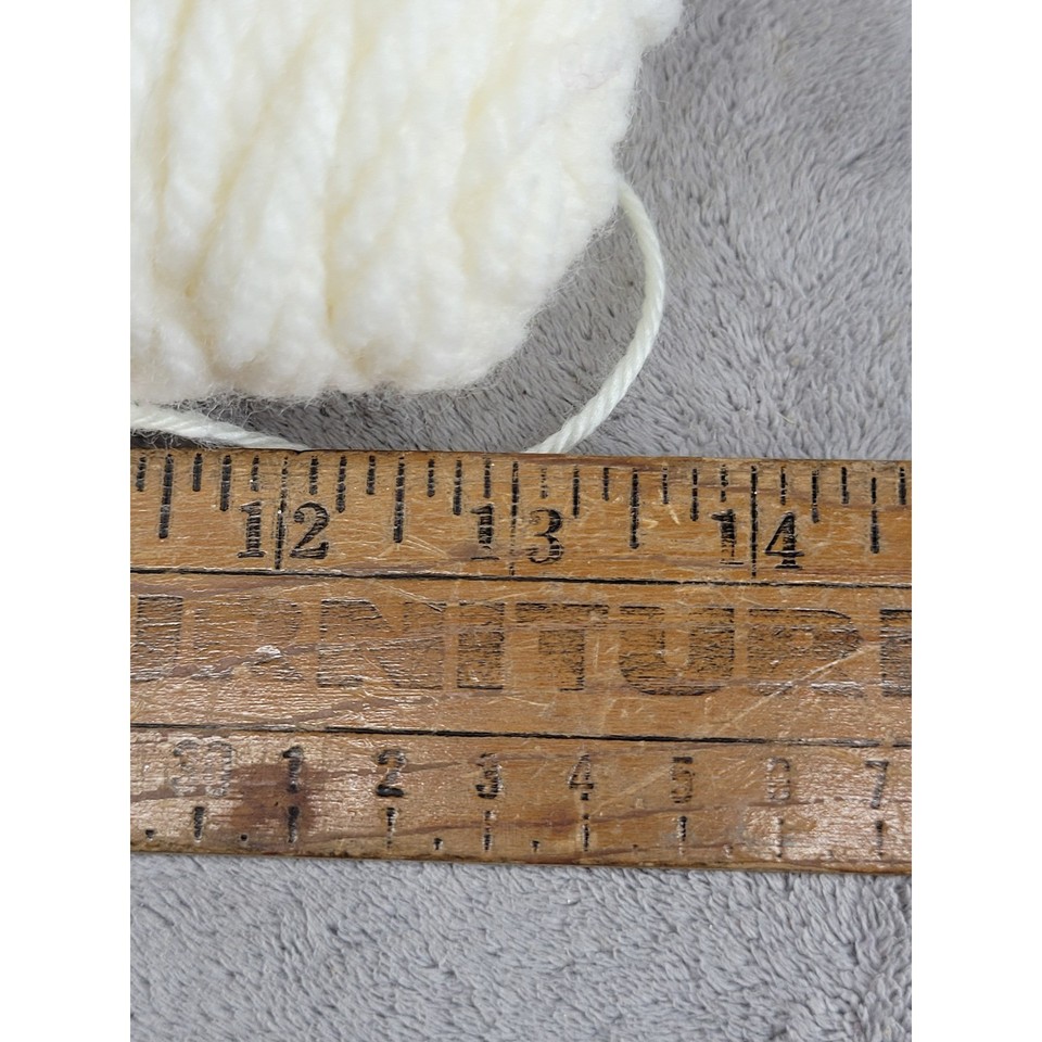 Coats & Clark Vintage Craft & Rug Yarn 1 White Orlon Acrylic 4 Skeins ...