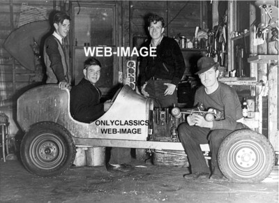 1939 MIDGET HOT ROD & TOY RACE CAR -SHED-AUTO RACING PHOTO AUTOMOBILIA ...