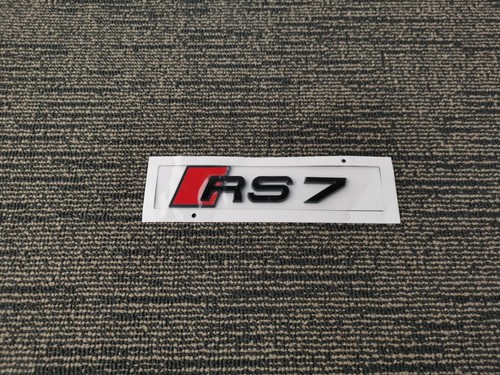 Gloss Black Audi RS7 Badge Emblem OEM Style Size Rear Logo Replacement ...