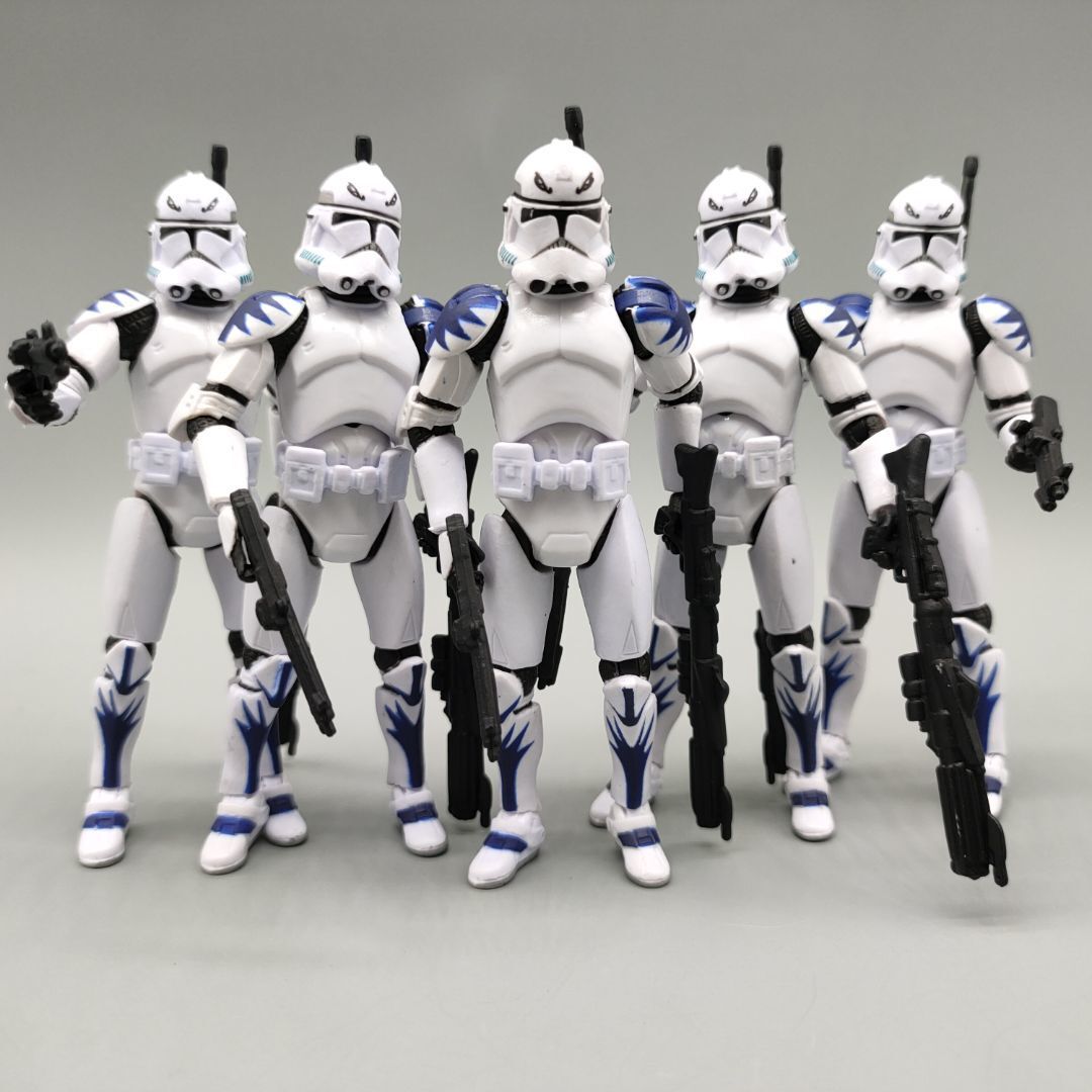 Lot of 5 Star Wars 501st 442nd Utapau Shock Razor BMF Clone Trooper 3. ...