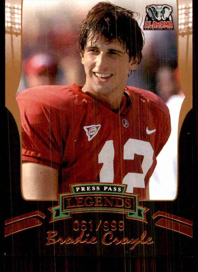 2006 Press Pass Legends - Bronze #B1 Brodie Croyle /999 (RC) for sale ...
