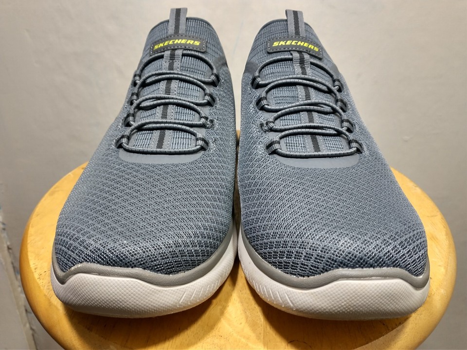 SKECHERS Slip-Ins Men's Size 9 Summits-High Range Charcoal Sneakers ...