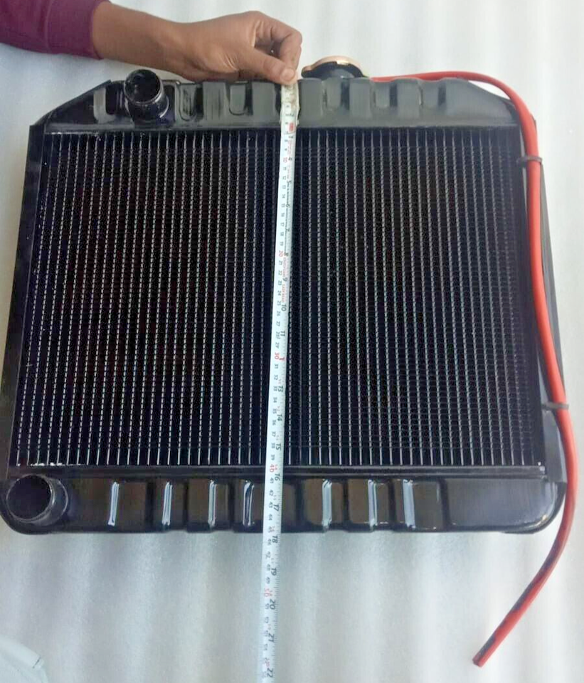 Fit ForJeep 49-64 CJ-3A, 3B, Truck, Station wagon-4 Row Copper Radiator ...