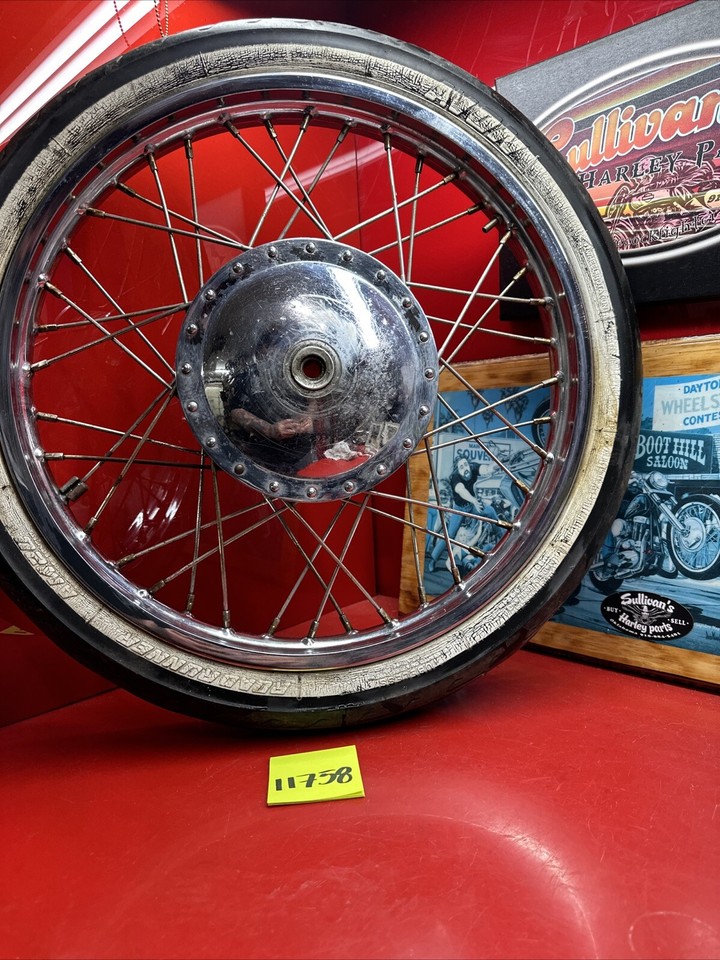 Harley 21” Ironhead Superglide Hamburger Drum Brake Vintage Chopper ...