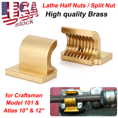 Brass Lathe Half Nuts / Split Nut For Atlas Craftsman 10F-12 10" & 12 ...