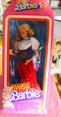 VINTAGE 1982 SWiSS BARBIE DOLL #4032 Dolls of the World Never Used | eBay