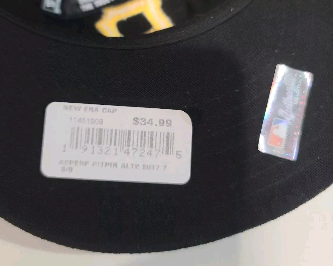 Sz 7 3/8 New Era Pillbox Pittsburgh Pirates Fitted Hat MLB ALT2 2017 ...