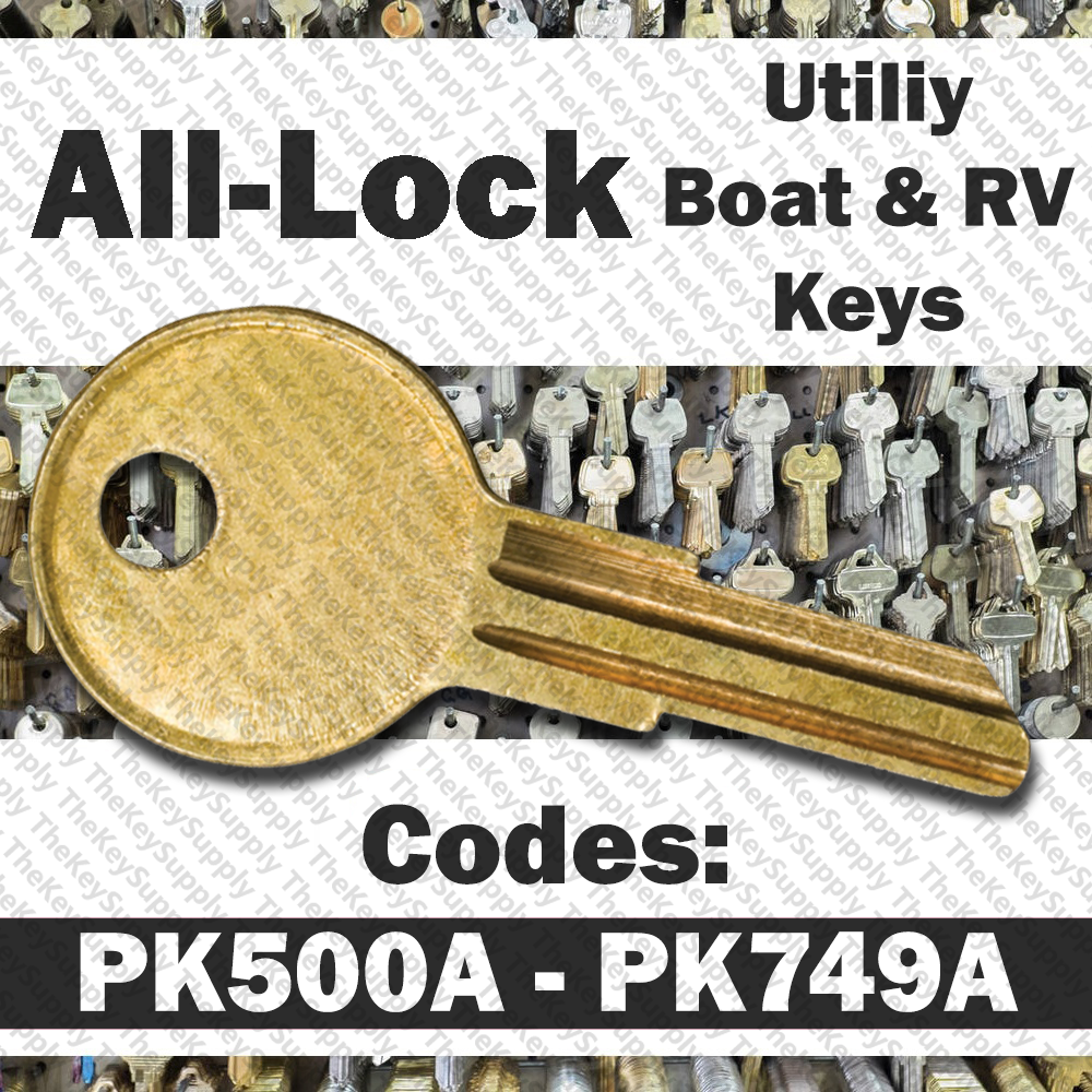 All Lock Boat Storage Compartment Key Cut to Your Code PK500A - PK749A ...
