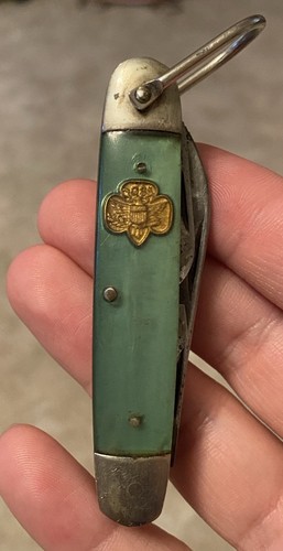 KUTMASTER GIRL SCOUTS Knife Made In Utica NY USA Campers Multi Tool Green Handle | eBay
