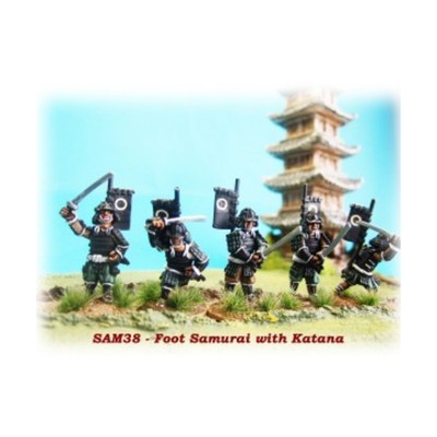 AW Minis Samurai Mini 28mm Foot Samurai w/Katana Pack New | eBay