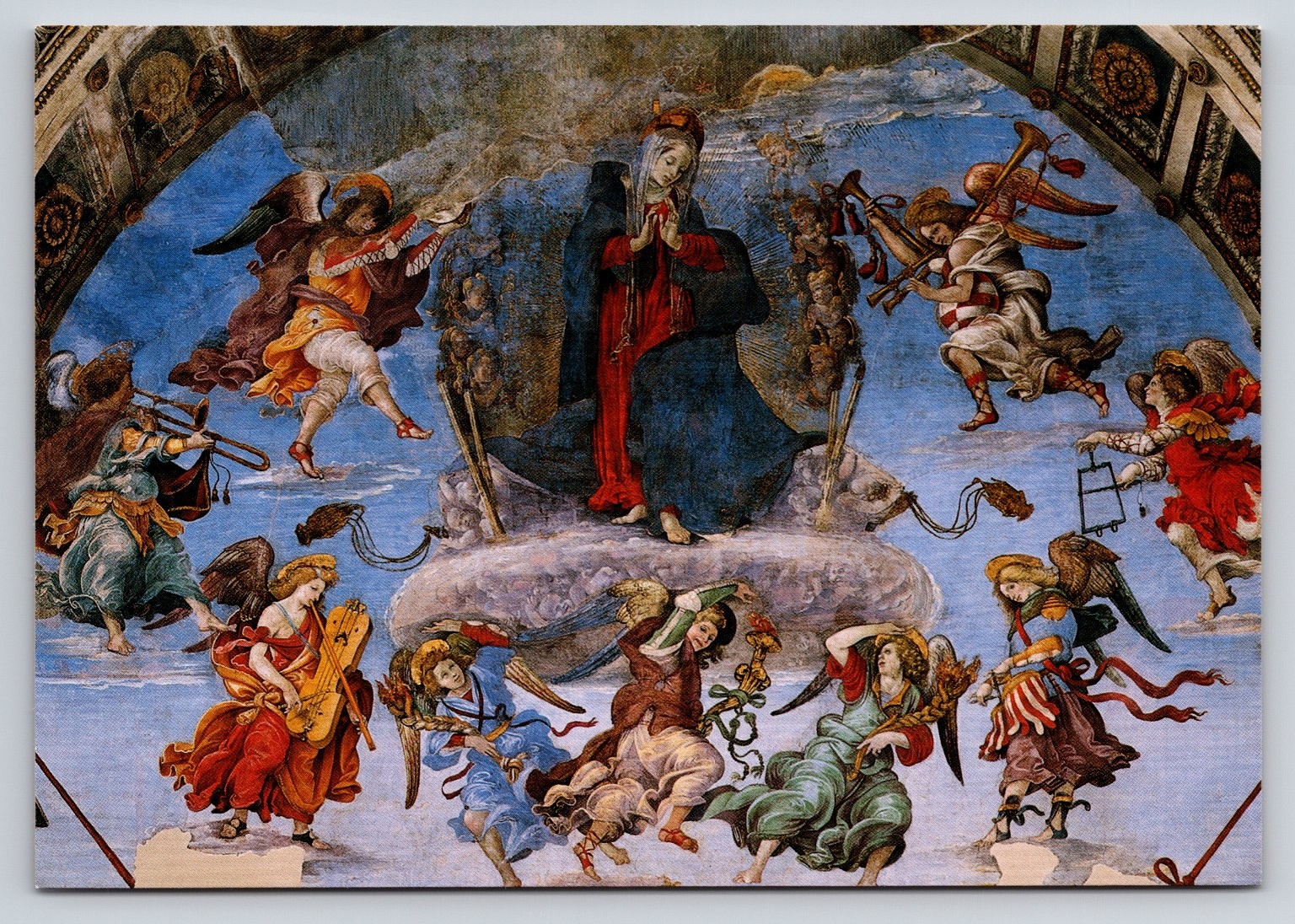 Basilica di S. Maria Sopra Minerva Rome Filippino Lippi Fresco Postcard ...