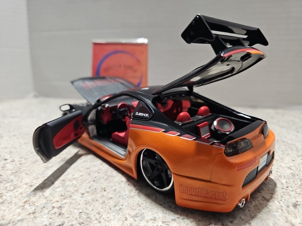 Vntg 2004 Jada Import Racer Toyota Supra Turbo 1:24 Diecast Car NO BOX ...