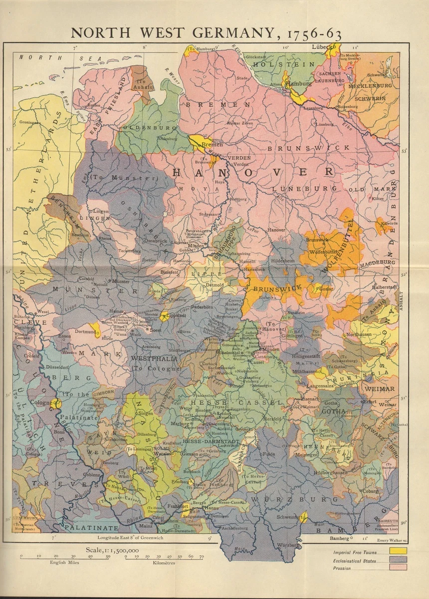 Hesse Cassel Germany Map