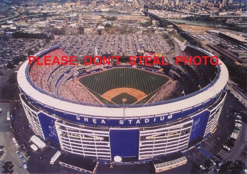 Shea Stadium / NY Mets 5x7 Glossy Photo - Aerial View from behind home ...