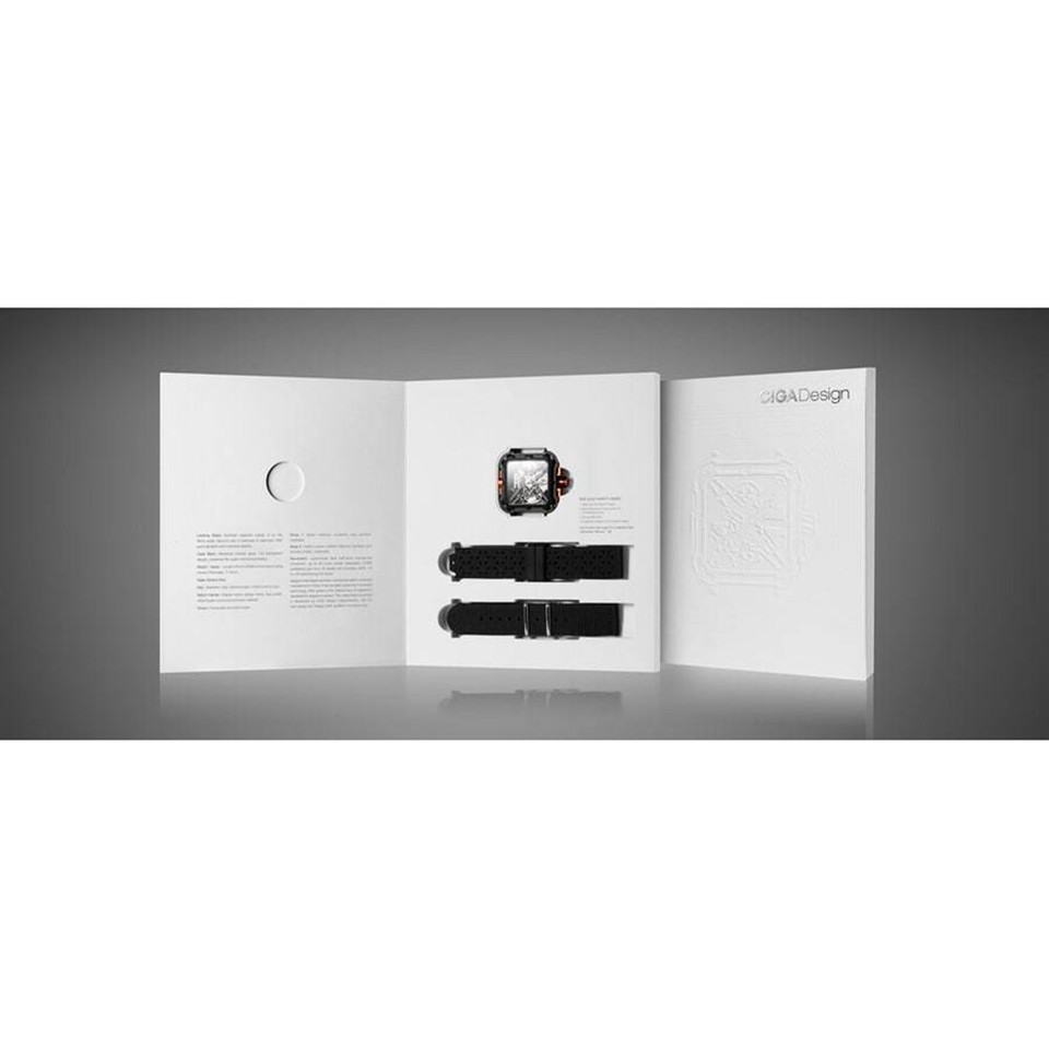 CIGA Design X Series Automatic Openworked Steel Square Black Men's ...