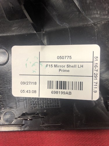 BMW X3 4 5 6 Side Mirror Cover Left (unpainted) PN 51167365113 OEM | eBay