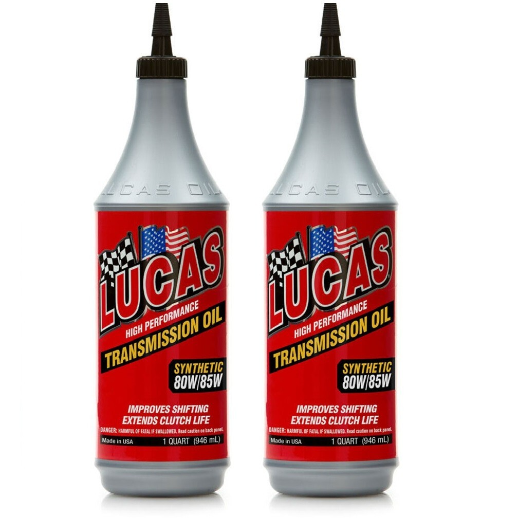 2X LUCAS OIL 80W-85 Synthetic Gear Transmission Differential Fluid ...